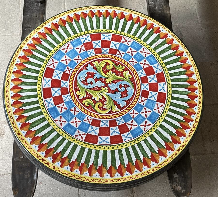 Lava stone table (Diameter 80cm) - Giacomino Drago